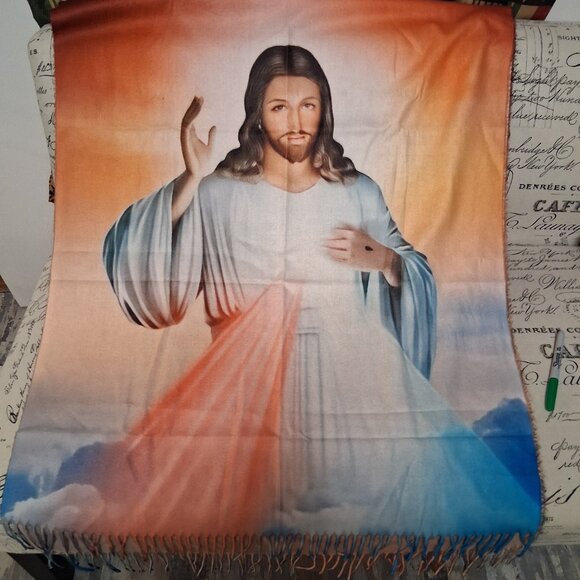 Other | Stunning Jesus Prayer Shawl | Poshmark